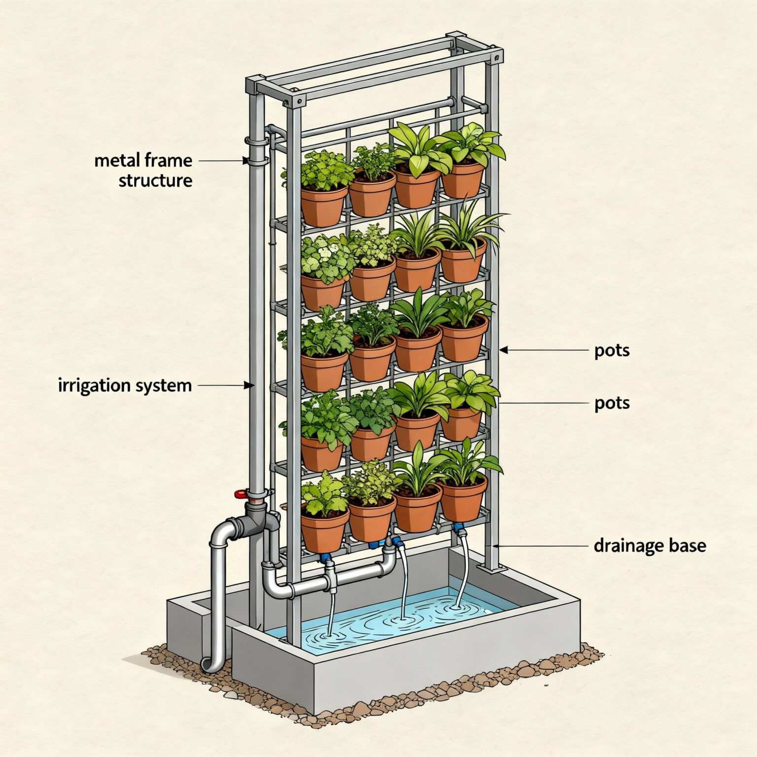Vertical Garden Freestanding Green Wall System - DIY 2025