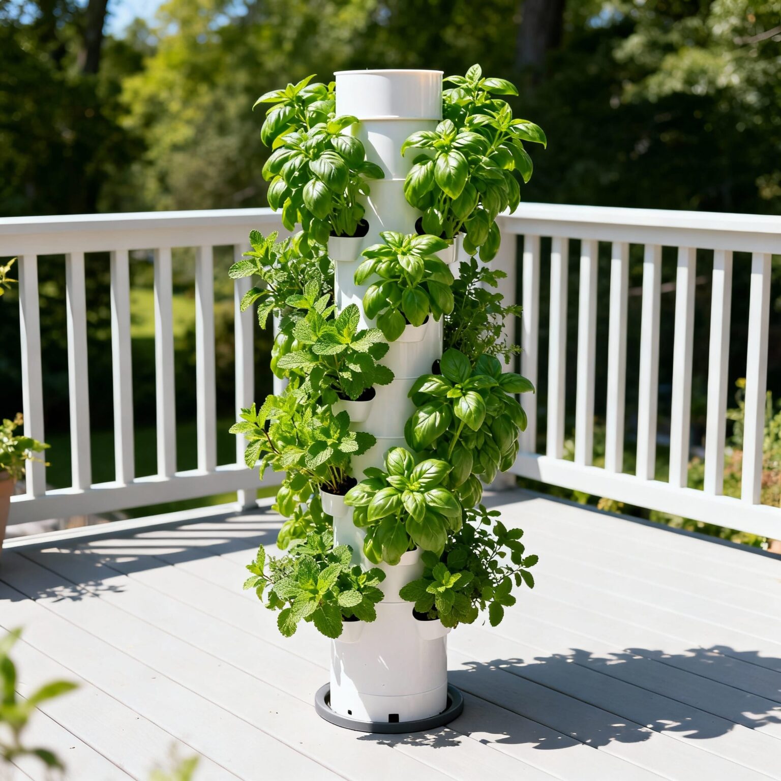 Grow 12 Herbs Fast: DIY Patio Herb Garden Tower Guide! 2025